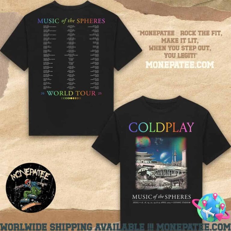 Official Coldplay Merchandise 2025 Music Of The Spheres World Tour Hong ...