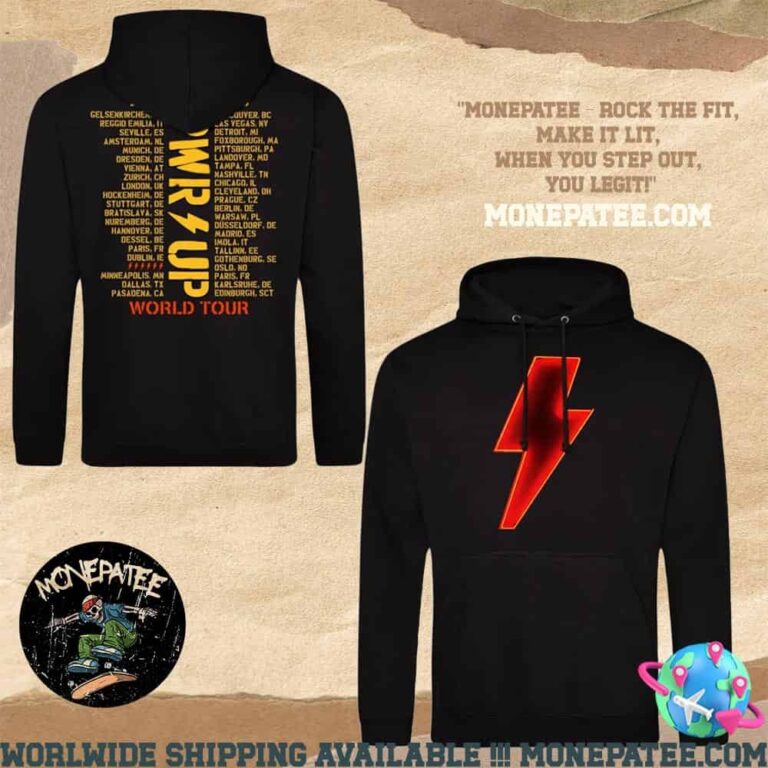 AC DC Merchandise Angus Gibson PWR UP North America Tour 2025 Two Sides ...