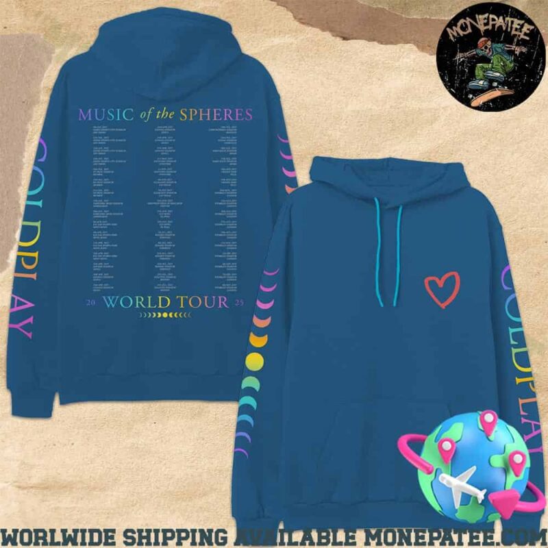 Official Coldplay Merchandise 2025 Music Of The Spheres World Tour Hong ...
