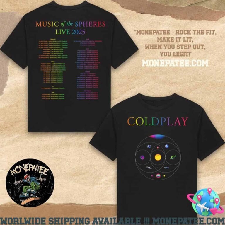 Official Coldplay Merchandise 2025 Music Of The Spheres World Tour Hong ...