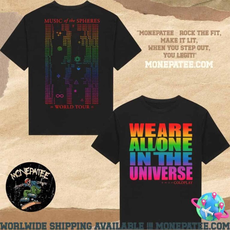 Official Coldplay Merchandise 2025 Music Of The Spheres World Tour Hong ...